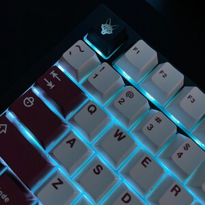 Handmade SA Profile Backlit Key Cap Hidden Fairyland Wood & Resin ...