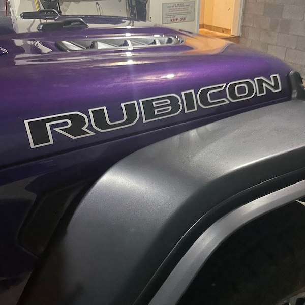 Fits 2019-2025 Jeep Rubicon JL/JT/JK Hood Letters Vinyl Graphics - Etsy