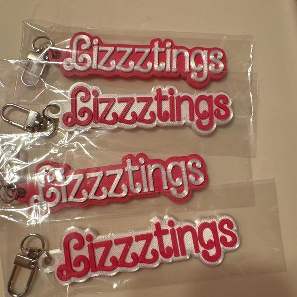 Personalized Keychain - Two-tone - Custom Colors & Text - Bag Charm ...