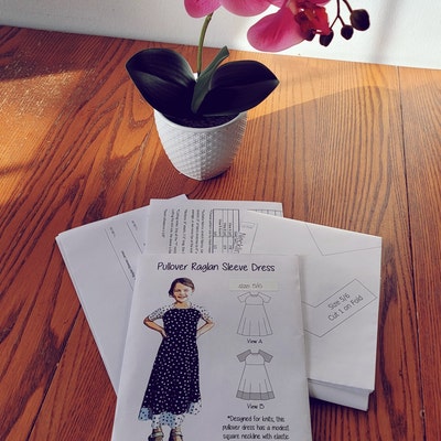 Holly Shift Dress Sewing Pattern Womens Modest Dress Pattern Tie Front ...