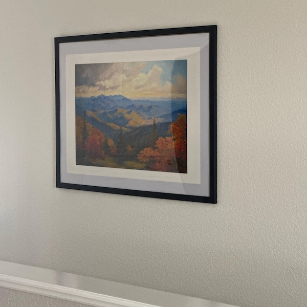 Blue Ridge Mountains Painting of Shenandoah National Park Wall Art of ...