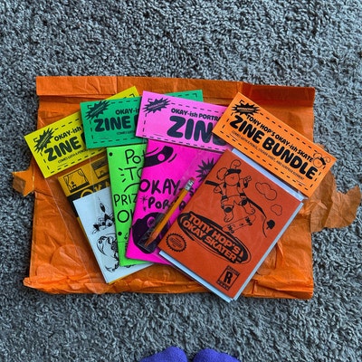 Tony Hop's Okay Skater ZINE BUNDLE INTERACTIVE Illustrated - Etsy