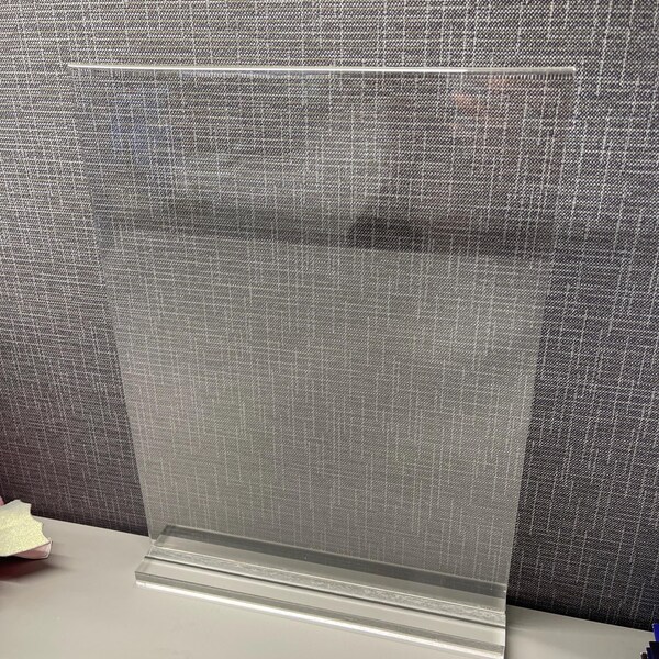 8.5 X 11" Acrylic Display Stand for Prints, Artwork, Literature, Clear ...