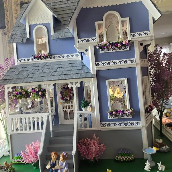 Miniature Draping Rose Window Box/polymer Roses/draping Greenery/6 ...