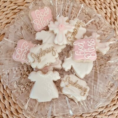 Mini Communion Baptism Christening Dedication Cookie Favor Packs - Etsy
