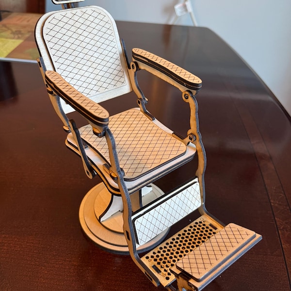 Barber Chair Laser Cut Files,digital Craft Glowforge Download SVG, Dxf ...