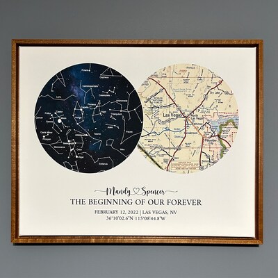 Personalized Long Distance Family Maps on Wood: 3-5 Locations, Custom ...