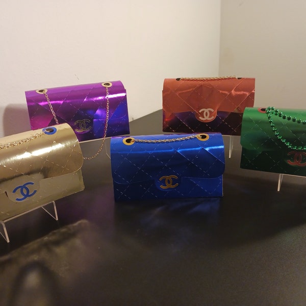 Quilted Handbag Bag Gift Box 3d Cut File for Paper Craft ( No Scoring ...