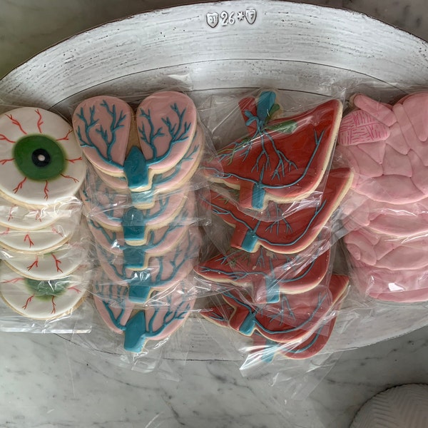 Organ/body Part Cookies (36 Cookies) - Etsy