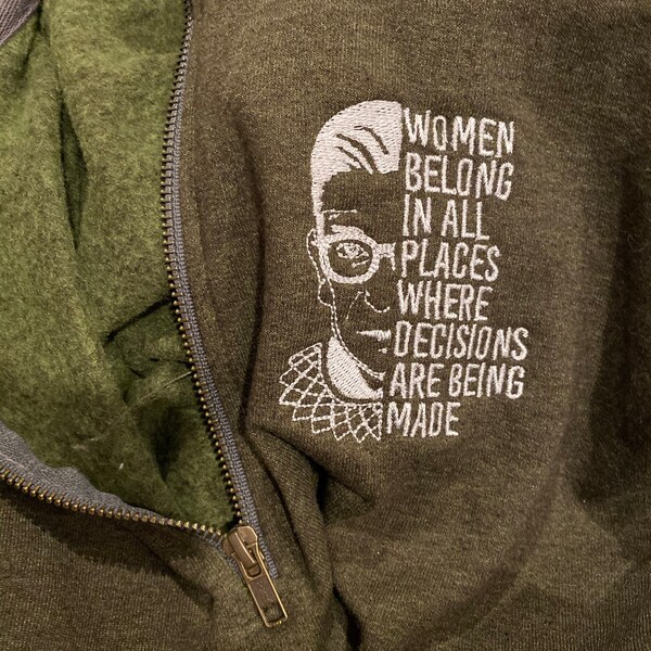 Ruth Bader Ginsburg Embroidery Design Nasty Woman Feminist Digital ...