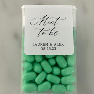 Wedding Favor Sticker Mint to Be Stickers Breath Mint Labels, Bridal ...