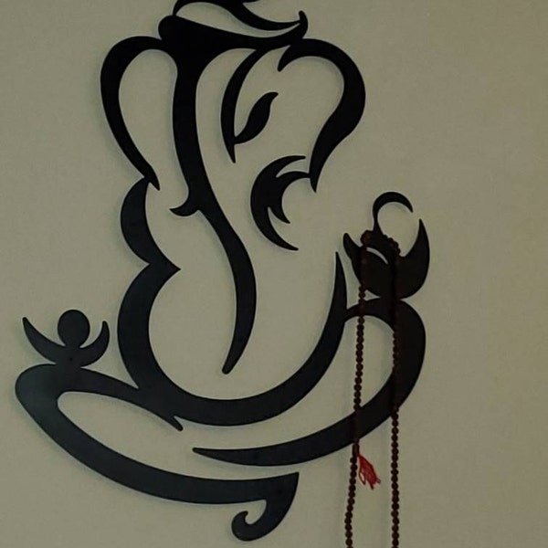 Ganesha Metal Wall Art, Abstract Metal Wall, Metal Wall Hanging Art ...