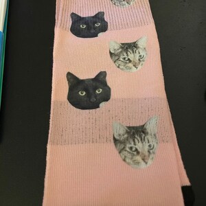 Custom Cat Socks Personalized Pet Photo Socks Father's - Etsy