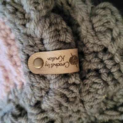 Custom Knitting Tags Set of Personalized Faux Leather Labels for ...