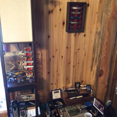 Custom Knife Display Stand Case Made From Solid Oak Wood. Knife Rack - Etsy