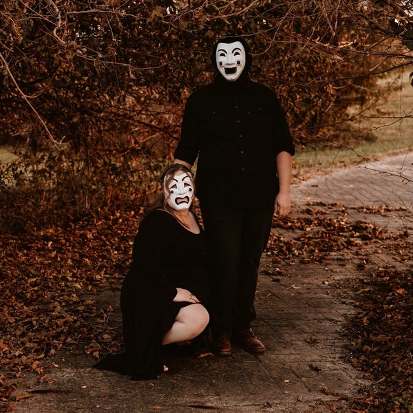 Comedy Mask, Tragedy Mask Halloween Mask Commedia Dell'arte Mask ...