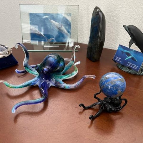 Beautiful Phoenix Crystal Sphere Display Bird Crystal Ball Holder Home ...