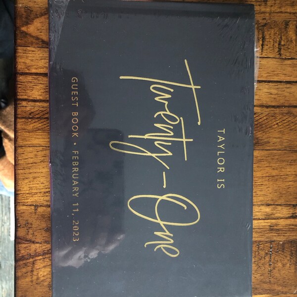 21st Birthday Guest Book, Navy Blue Birthday, 21 Birthday Guest Book ...