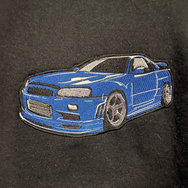 Blu Car Machine Embroidery Design, Instantly Download - Etsy