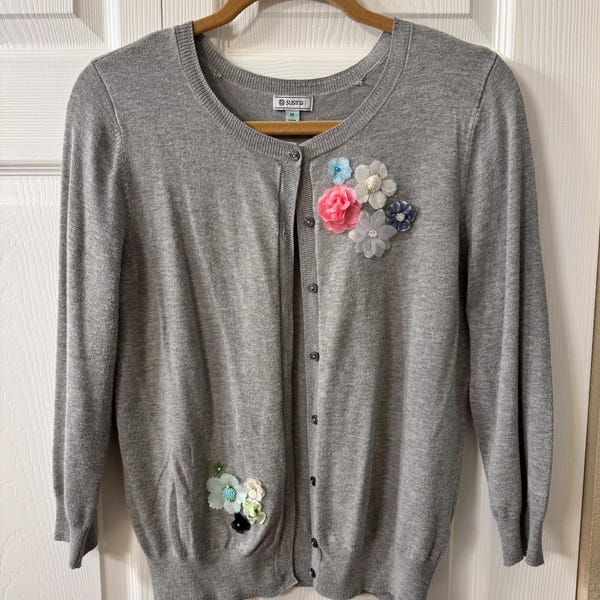 Black Satin Roses 20mm, Black Fabric Roses, Small Ribbon Roses Applique ...