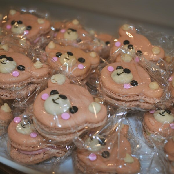 Teddy Bear French Macarons 5,10,15,20,25,30 - Etsy