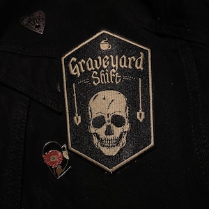 Embroidered Graveyard Shift Patch - Etsy