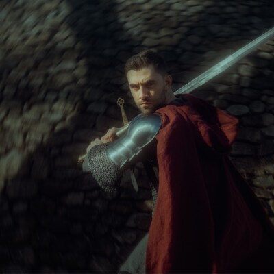 Knight's Cape Medieval Linen Cloak - Etsy