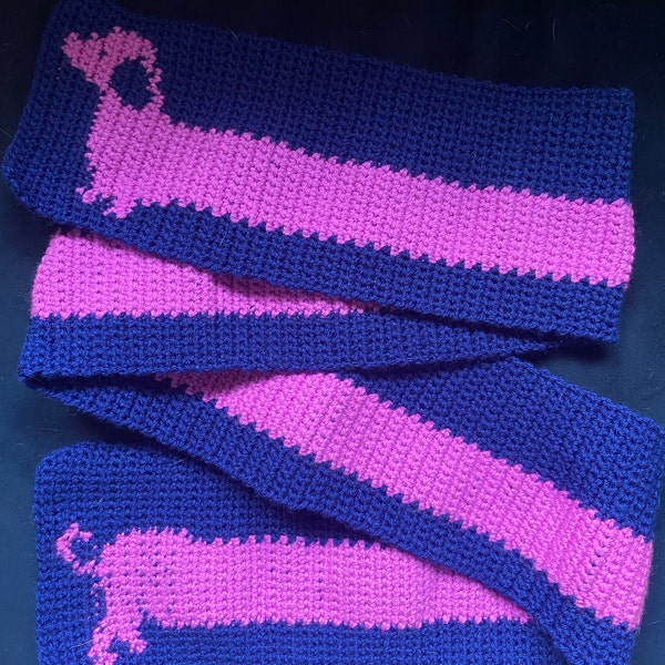 PDF Sausage Dog Scarf Crochet Pattern Cute Easy Beginner Project ...