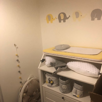 Yellow Elephants Wall Sticker Decals. Nursery & Children's - Etsy
