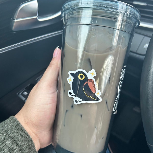 Walden the Crow Vinyl Sticker: Waterproof Laptop Decal - Etsy