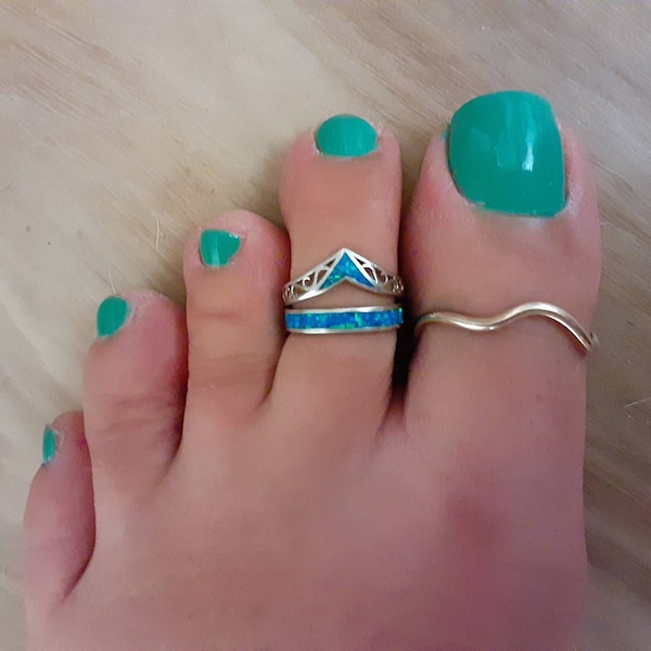 Wave Big Toe Ring, Gold Big Toe Ring, the Wave, Wave Ring, Beach ...