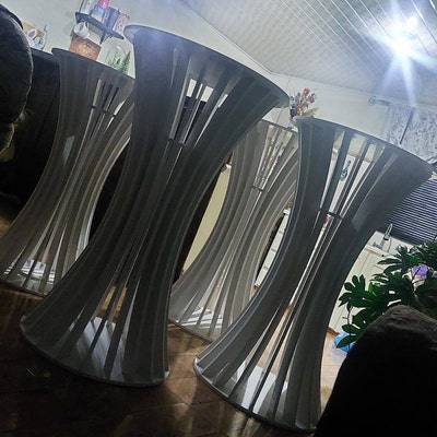 Round Cocktail Table, Parametric Coffee Table, Bar Height Pub Table ...