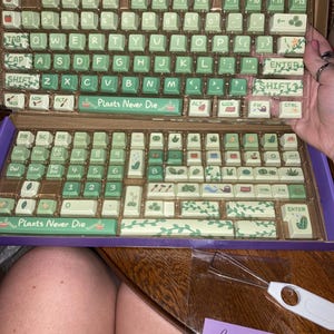 Gradient Yellow Side-printed Keycap Set, OEM Profile, Shine-through ...