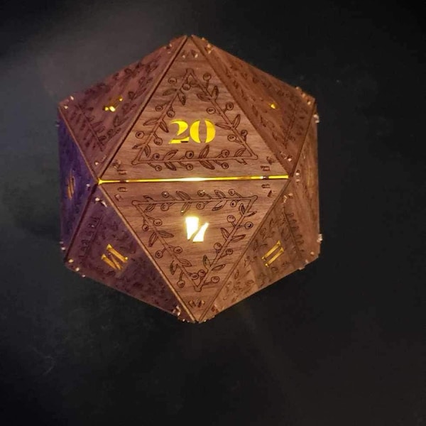 Dnd Dice Light: D20 D12 D10 D8 D6 D4, Dungeons and Dragons Decor ...