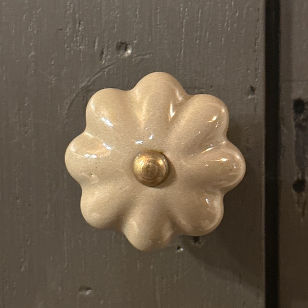 Sage Green Melon Knob, Traditional Knob, Flower Knob, Dresser Knob, Cabinet Knob, Flower Knob ...