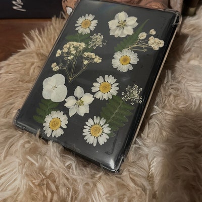 White Wildflower Floral Insert for Kindle Kindle Ebook Accessories ...