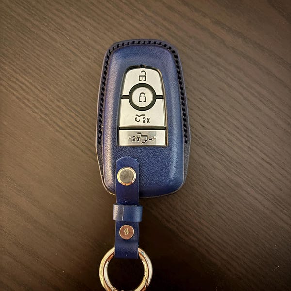 Leather Car Key Fob for Ascent, Outback, Brz, Legacy, Forester ...