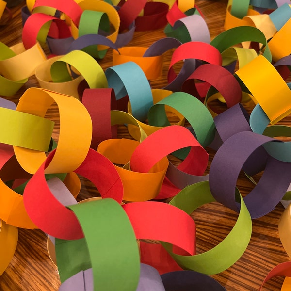 Peaceful Christmas DIY Paper Chain Kits 4 Kit Variations to Choose From ...