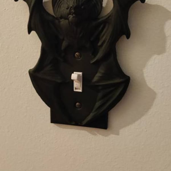 Gothic Bat Light Switch Plate - Etsy