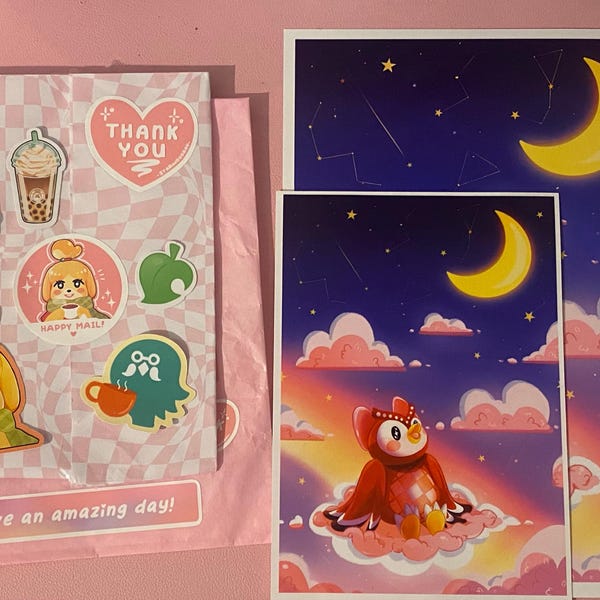 Animal Crossing Postage Stamps Vinyl Sticker Sheet - Etsy UK