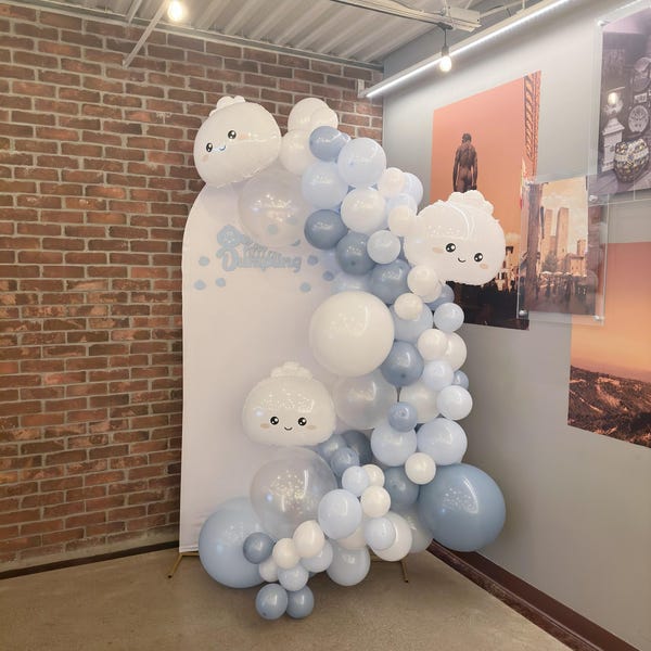 21" Dumpling Bao Bun Jumbo Balloon | Little Dumpling Baby Shower Party ...