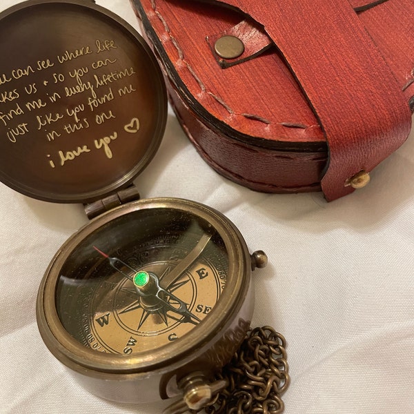 Graduation Gift, Personalized Compass, Christmas Gift to Son, Gift for ...