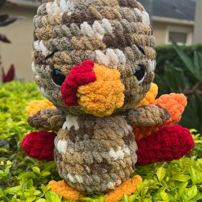 PATTERN: Plush Tucker the Turkey Pattern Amigurumi Chunky Turkey ...