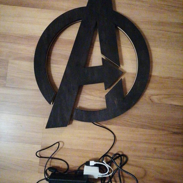 Avengers Neon Sign, Avengers Led Sign, Superhero Led Sign, Superhero ...