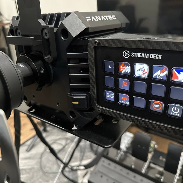 Stream Deck Mount for Fanatec Direct Drive Bases Clubsport, Clubsport+, DD1, DD2, CSL DD & Gran ...