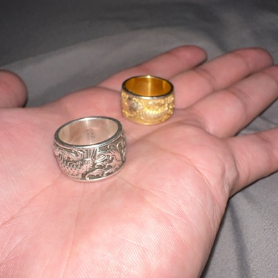 Japanese Koi Fish With Onyx Ring for Men, Signet Gemstone Ring, Onyx ...