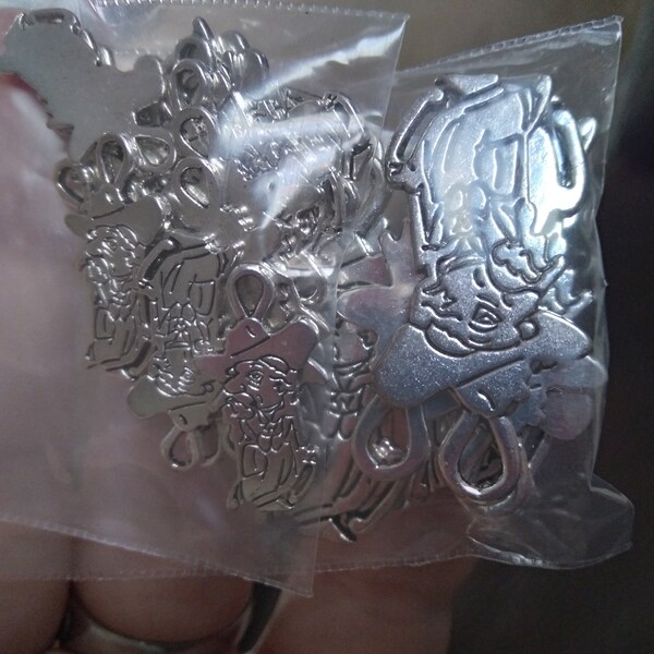 Large Colonel Rebel Old Cowboy Mascot Pendant Charm 37 X 18 Mm Antique ...