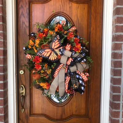 TUTORIAL Spring Wreath, Tutorial Summer Wreath, Tutorial Floral Wreath ...