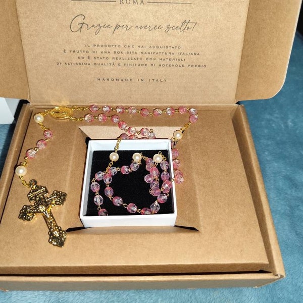 Red Lume Rosary Bracelet With Miraculous Virgin Medal - Etsy