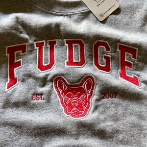Varsity Custom Embroidered Dog Sweatshirt Custom Dog Sweater - Etsy
